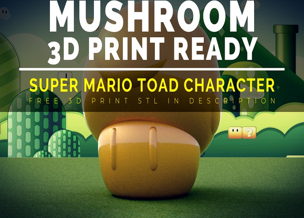 Super Mario Toad 3d model