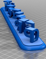 "Different Perspective" Anamorphic Text 3d model