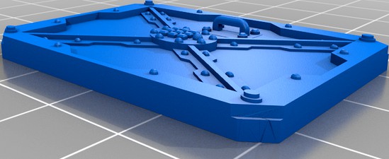 Pre-Fab Bunker doors - WH40k 3d model