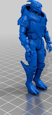 garrus predator armor 3d model