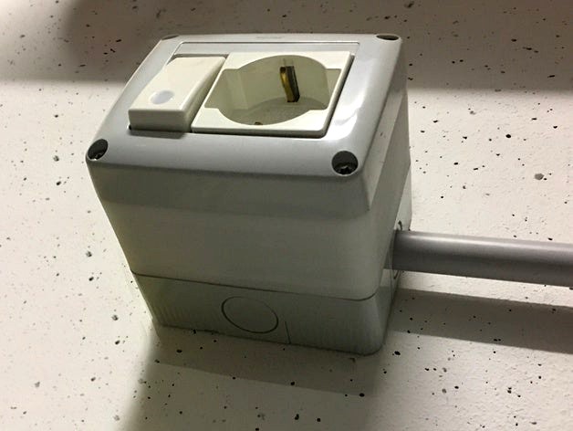 Gewiss System 3M external box Extender 3d model