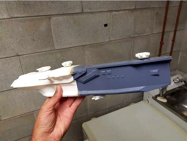 Homeworld - Hiigaran Destroyer (1:1000 Scale) 3d model