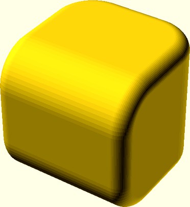 Rounded cube (torus) 3d model
