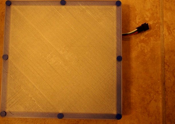 16x16 neopixel matrix enclosure 3d model