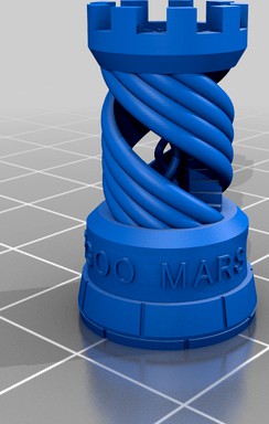 Elegoo Mars Test Rook 3d model
