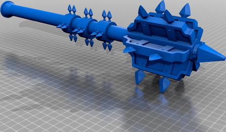 Warhammer 40k Worldbreaker Mace 40k Cosplay 3d model