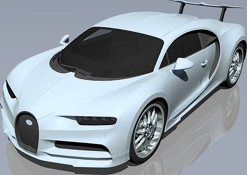 Bugatti Chiron v2 3d model