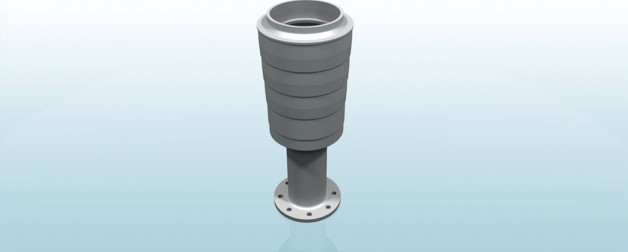 Resized 60% jet engine HPC spool to fix clearence problems 3d model