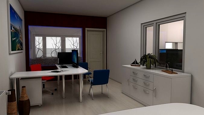 Office design 3d model