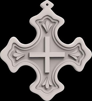 Cross 3d stl models for artcam and aspire Programmes