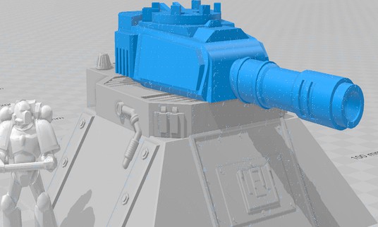 Pre-Fab Defense Turret base - WH40k 3d model