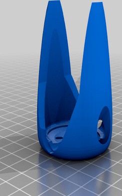 TBRC Warlock Tractor motor mount pod 3d model