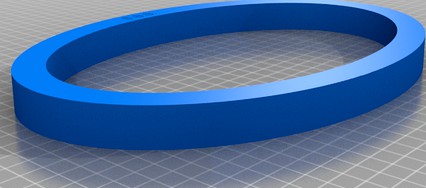 6x9 car audio speaker templates rings jig router / router table 3d model