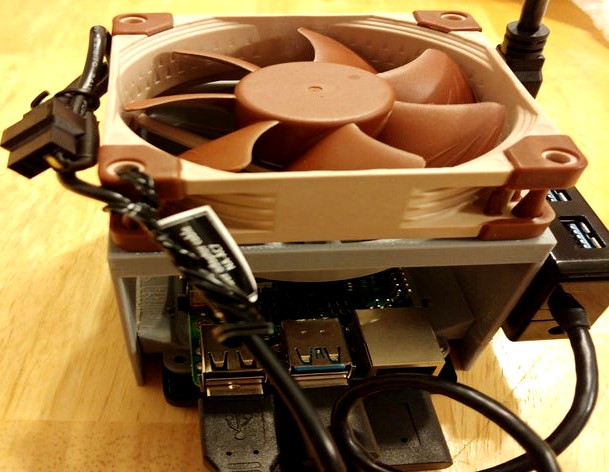 Raspberry Pi 4 Case with 80mm Fan and 2.5 inch HDD Bay NAS/Game server ...