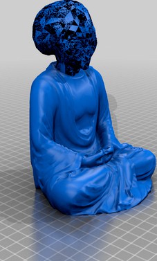 Alien Buddha Statue 3d model