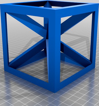 Printer test cube 3d model