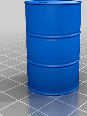 Drum 44 Gallon 3d model
