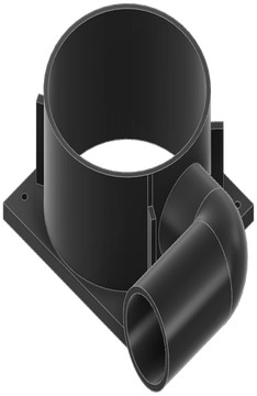 maslow palm router dust collection 3d model