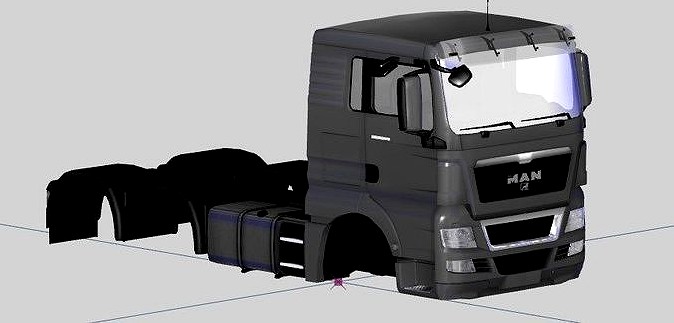 Man Tgx 3d model