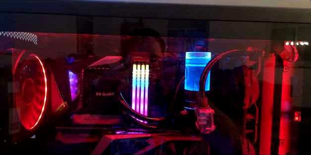 PC Watercooling Reservoir / Watertank / Expansiontank RGB Ring 3d model