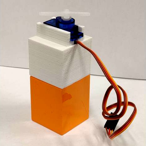 Mount for Servo Motor SG90 on Lego Duplo 3d model