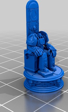 marneus calgar throne - ultramarines 3d model