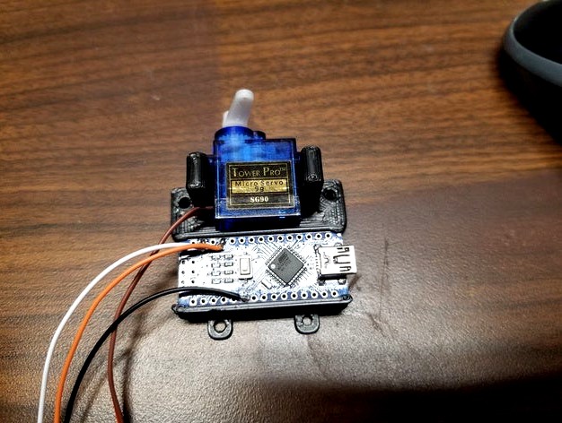 Arduino Nano and SG90 Servo Holder 3d model