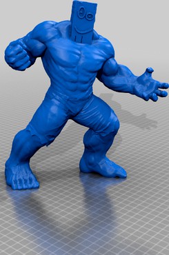 The Incredible Plank Hulk 3d model