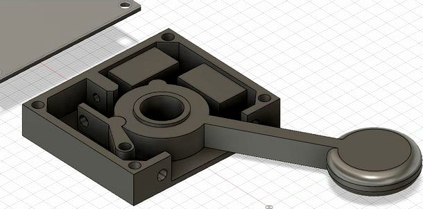 SIM - Landing Gear (switch/leaver) 3d model