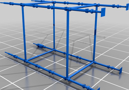 scaffolding 3d model