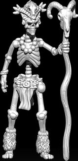 Skeleton Witch Doctor 3d model
