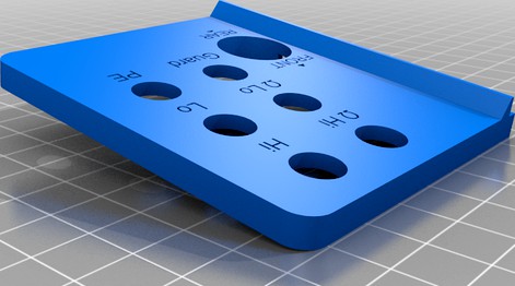 Solartron Schlumberger 7071 / 7081 Binding Post Front Panel Segment 3d ...