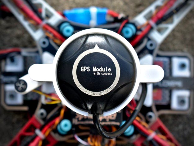GPS mount / holder for F450 F550 S550 multicopter frame 3d model