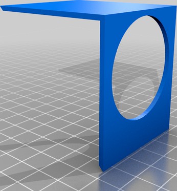 Holder for round meter. 3d model