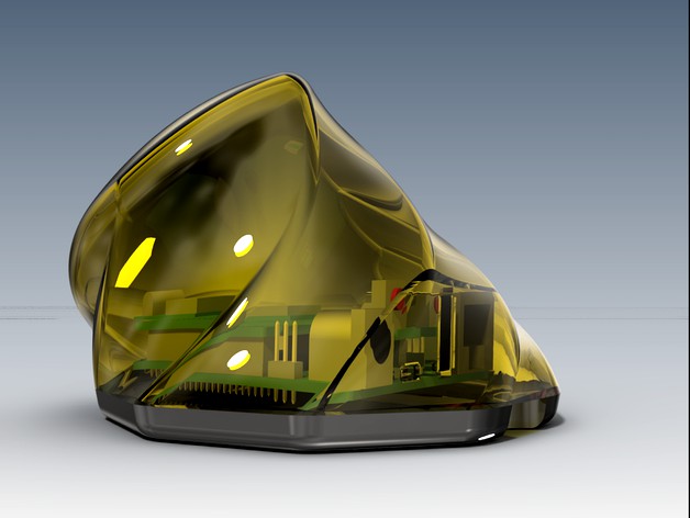 Unique Clam Shell Enclosure for Electronics 3d model