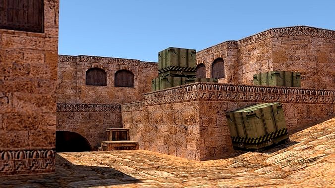 COUNTER STRIKE MAP DUST2 3d model