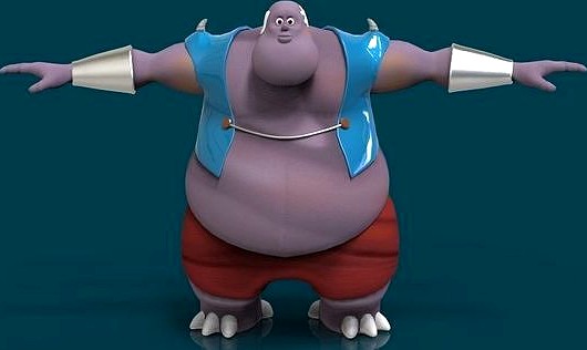 Cartoon Giant Character 3d model