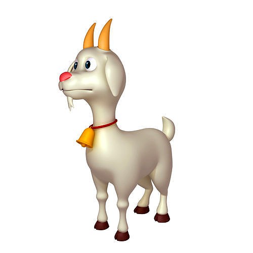 Cartoon Goat 3d model