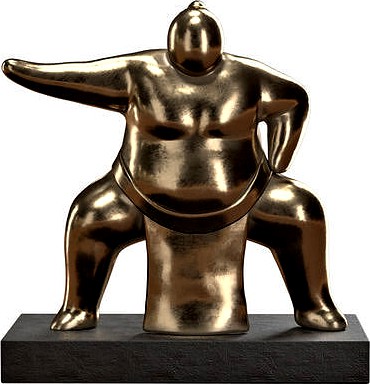 Sumo Wrestler Statue 3d model