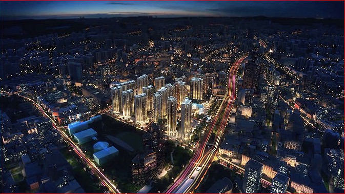 Modern City Animated 127 3d model