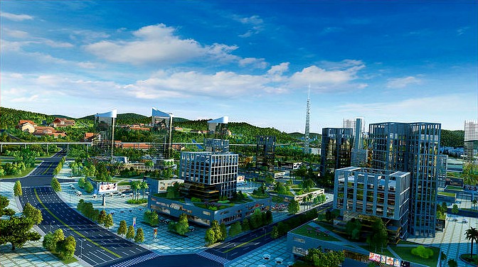Modern City Animated 104 3d model