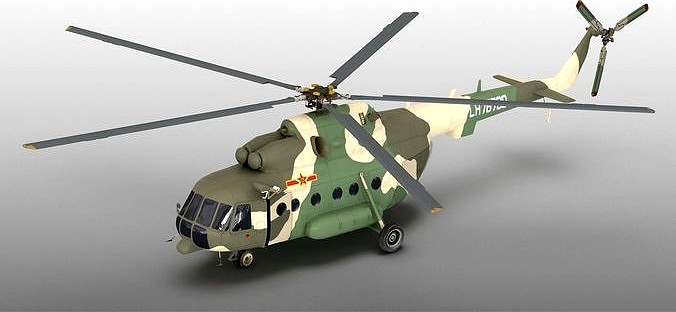 MI-171 helicopter aircraft Transport plane transporter 3d model
