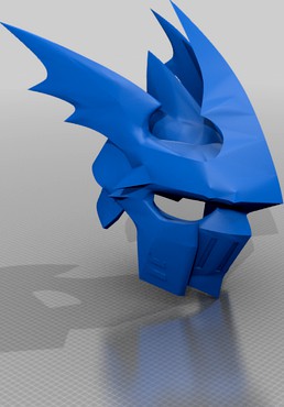 Dukemon / Gallantmon crimson mode helmet (+resolution) - Digimon 3d model