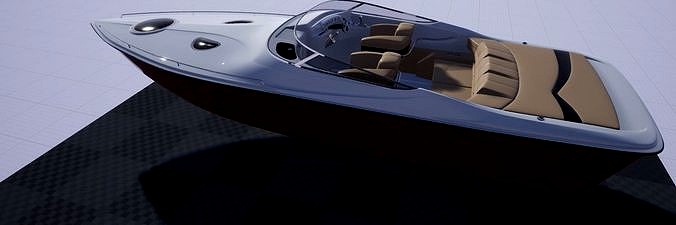 boat for unreal engine 4 3d model