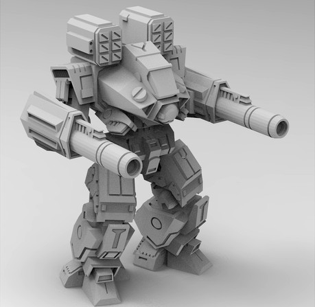 Battletech Warhammer IIC 3d model