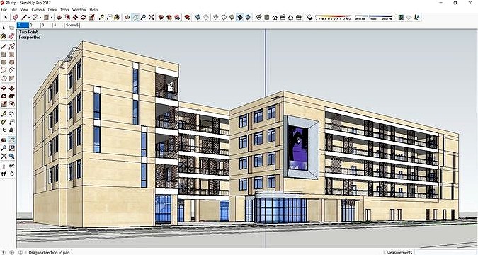 Sketchup Building P1 3d model