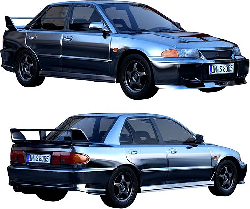 Mitsubishi Lancer Evolution III 3d model