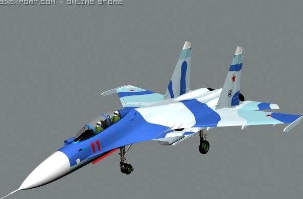 SU 30MKI 3D Model