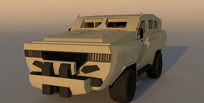 Armored car 3d model