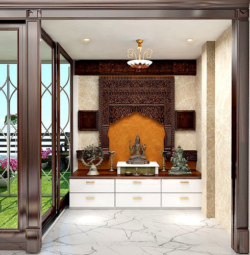 mandir temple 3d model